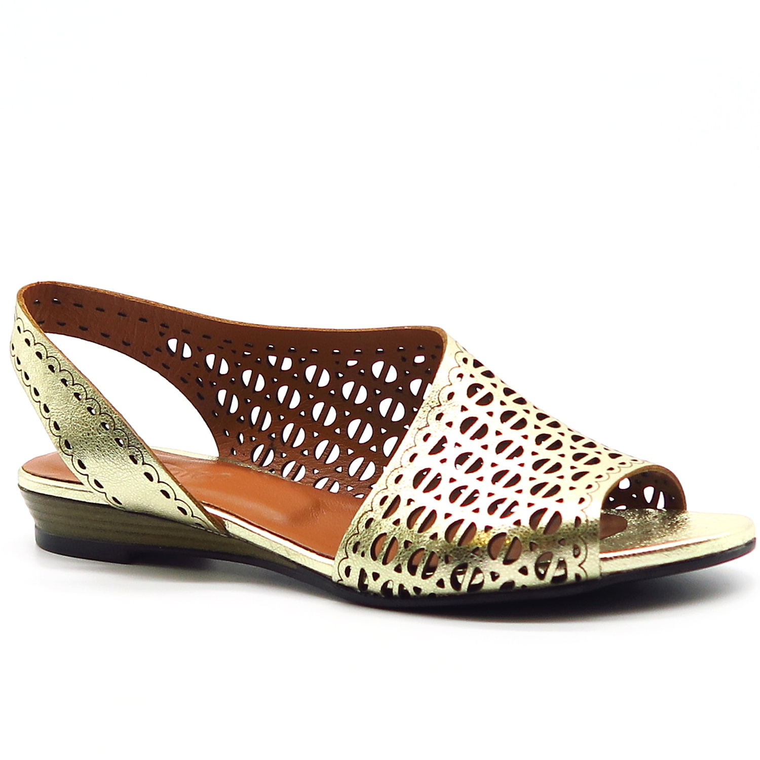 Zlaté sandále EVENTO 8936 | KASIANA