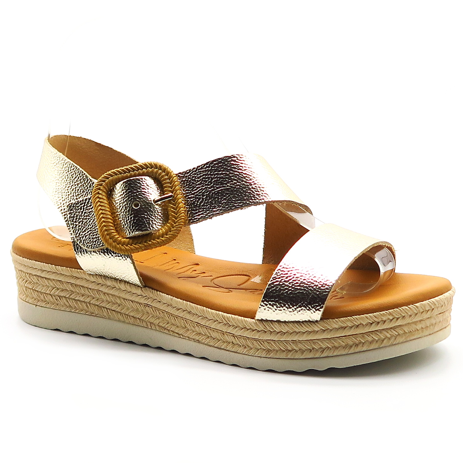 Zlaté sandále OH MY SANDALS 5694 | KASIANA